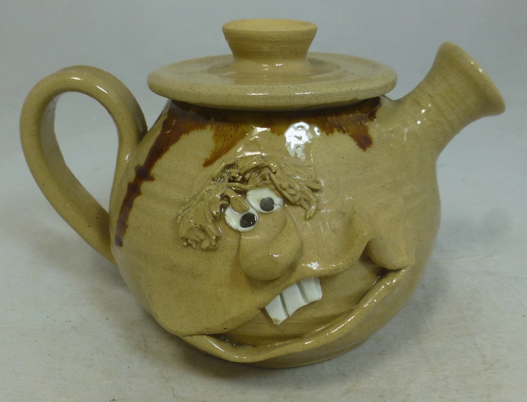 Vintage Ugly Mug 3D Moulded Studio Pottery Stoneware 1 Pint Teapot by ...
