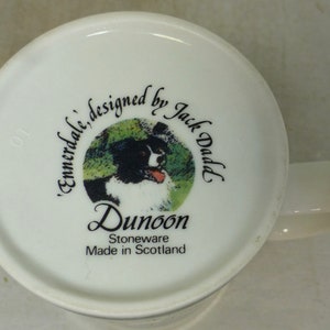 Dunoon Stoneware Ennerdale Sheep and Border Collie Dog Mug Jack Dadd ...