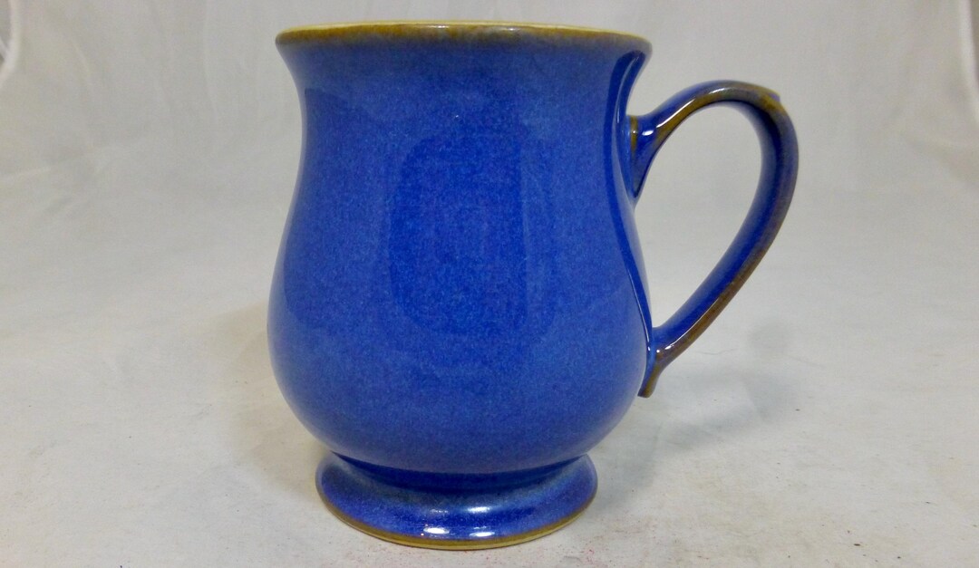 Denby Imperial Blue Craftsman's Stoneware Mug – Cobalt Blue Gloss Glaze ...