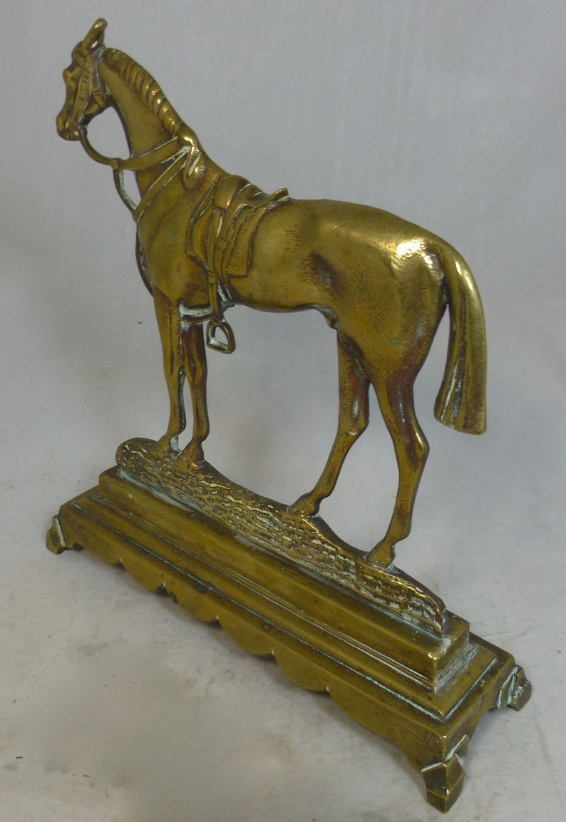 Vintage Large 2D Solid Brass Racing Thoroughbred Horse on - Etsy