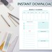 Weekly Planner Printable 8.5 X 11 | Digital Download | Instant Download ...