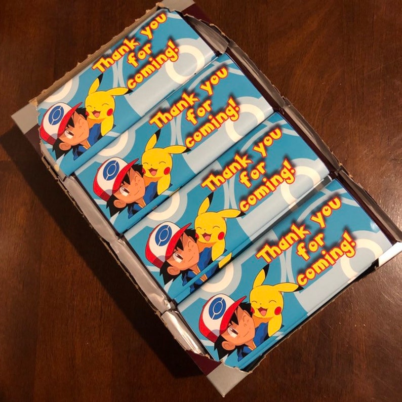Pokemon Candy Bar Wrapper DIGITAL DOWNLOAD - Etsy