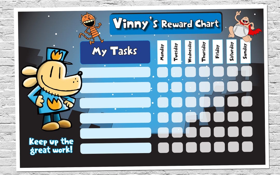 Dog Reward Chart | Personalized Digital Download | Sticker Chart - Etsy