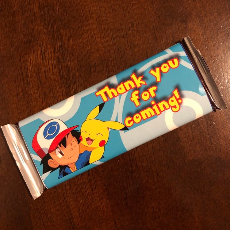 Pokemon Candy Bar Wrapper DIGITAL DOWNLOAD - Etsy