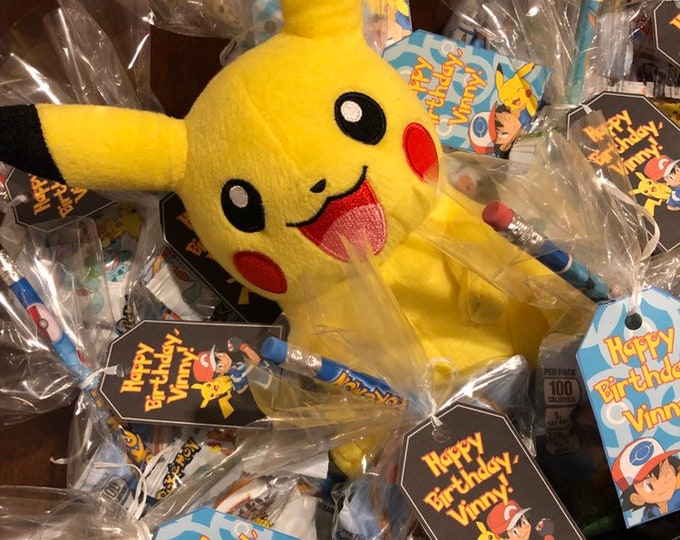 Pokemon Party Gift Tags Gift Tags Pokemon Party Kids Birthday Printable ...