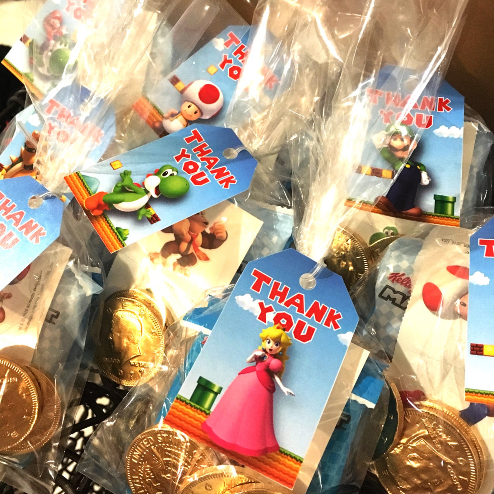 Super Mario Brothers Party Gift Tags | Mario Birthday | Kids Party ...