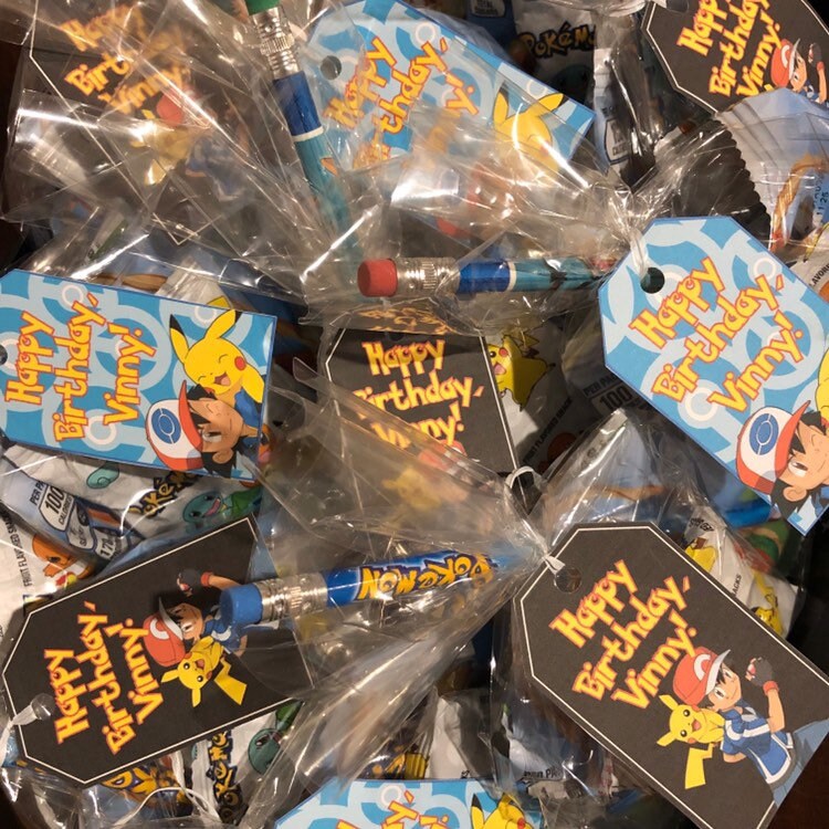 Pokemon Party Gift Tags Gift Tags Pokemon Party Kids Birthday Printable ...