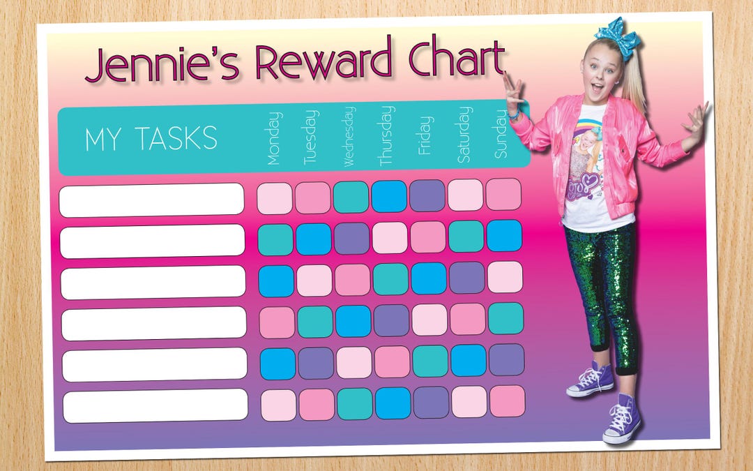 Reward Chart | Personalized Digital Download | Sticker Chart | Jojo - Etsy