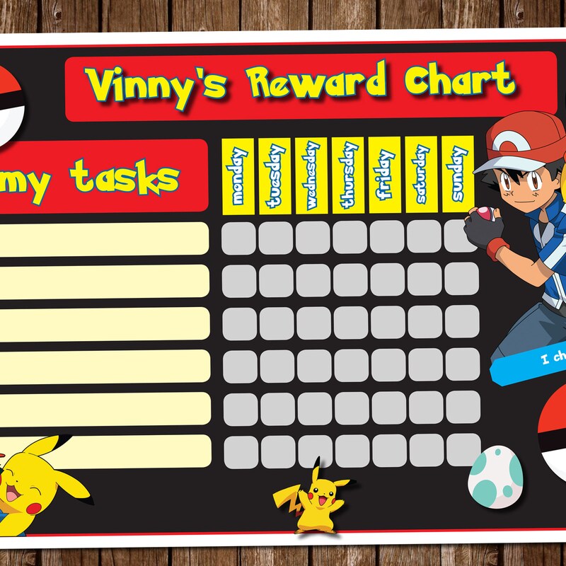 Reward Chart for Kids - Etsy