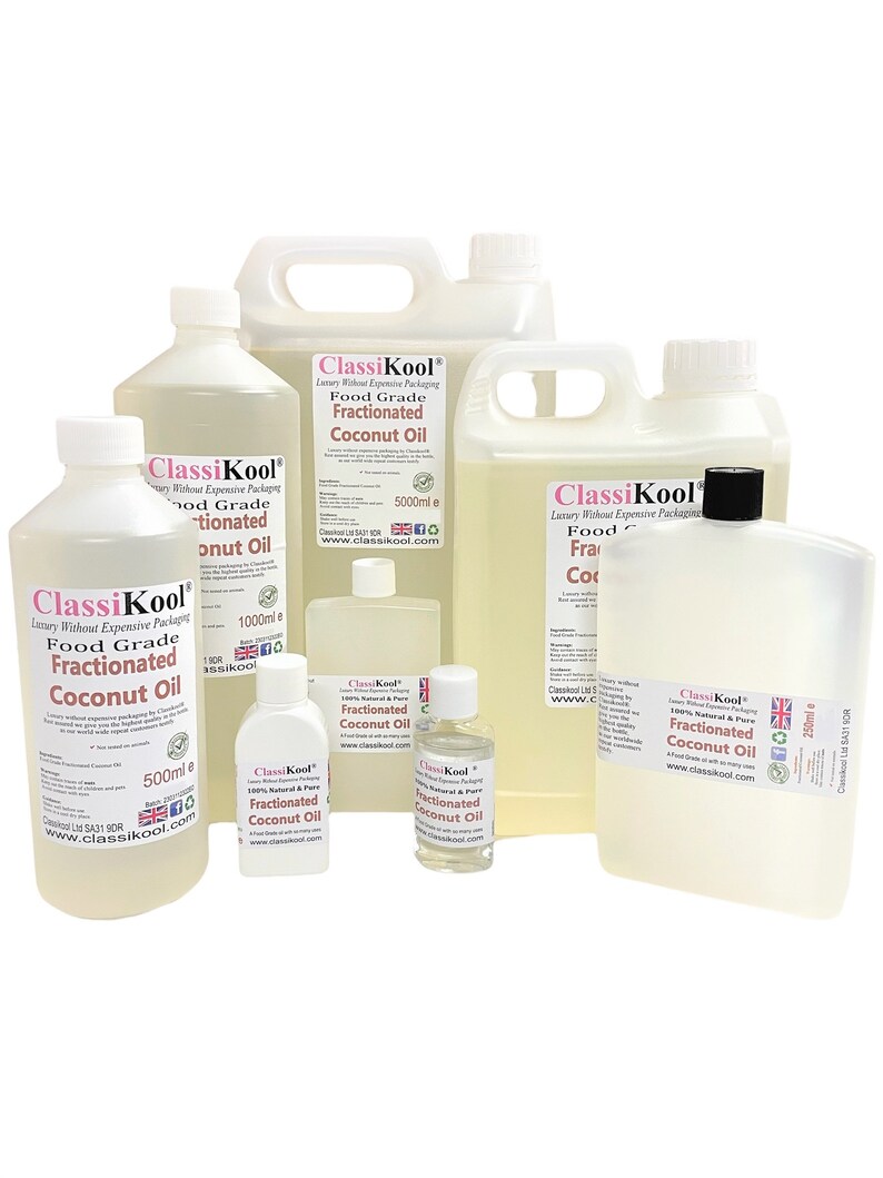 Classikool fractionated Coconut Oil Food Grade & Beauty Hair - Etsy UK