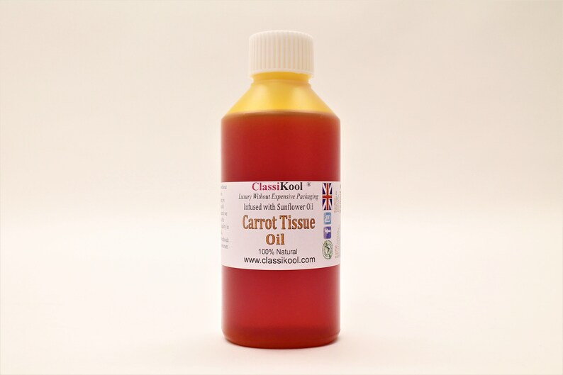 Classikool Carrot Tissue Carrier Oil: Sunflower Infused for | Etsy