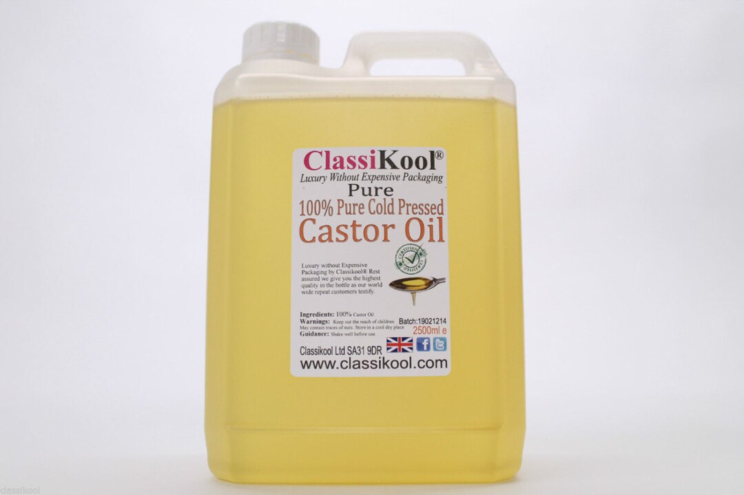 Classikool 2.5 Litre Castor Oil: Cold Pressed Carrier for Massage - Etsy