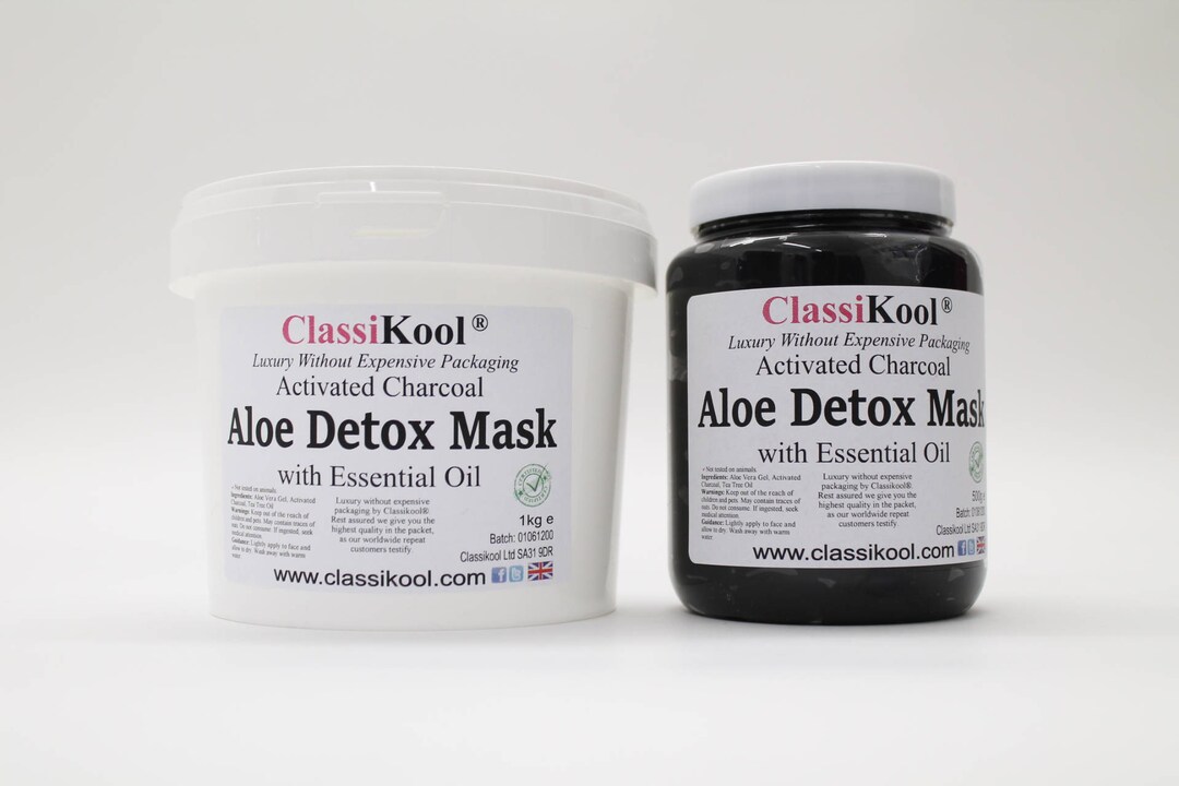 Classikool Activated Charcoal & Aloe Face Pull Detox avec choix dhuiles essentielles Livraison ...