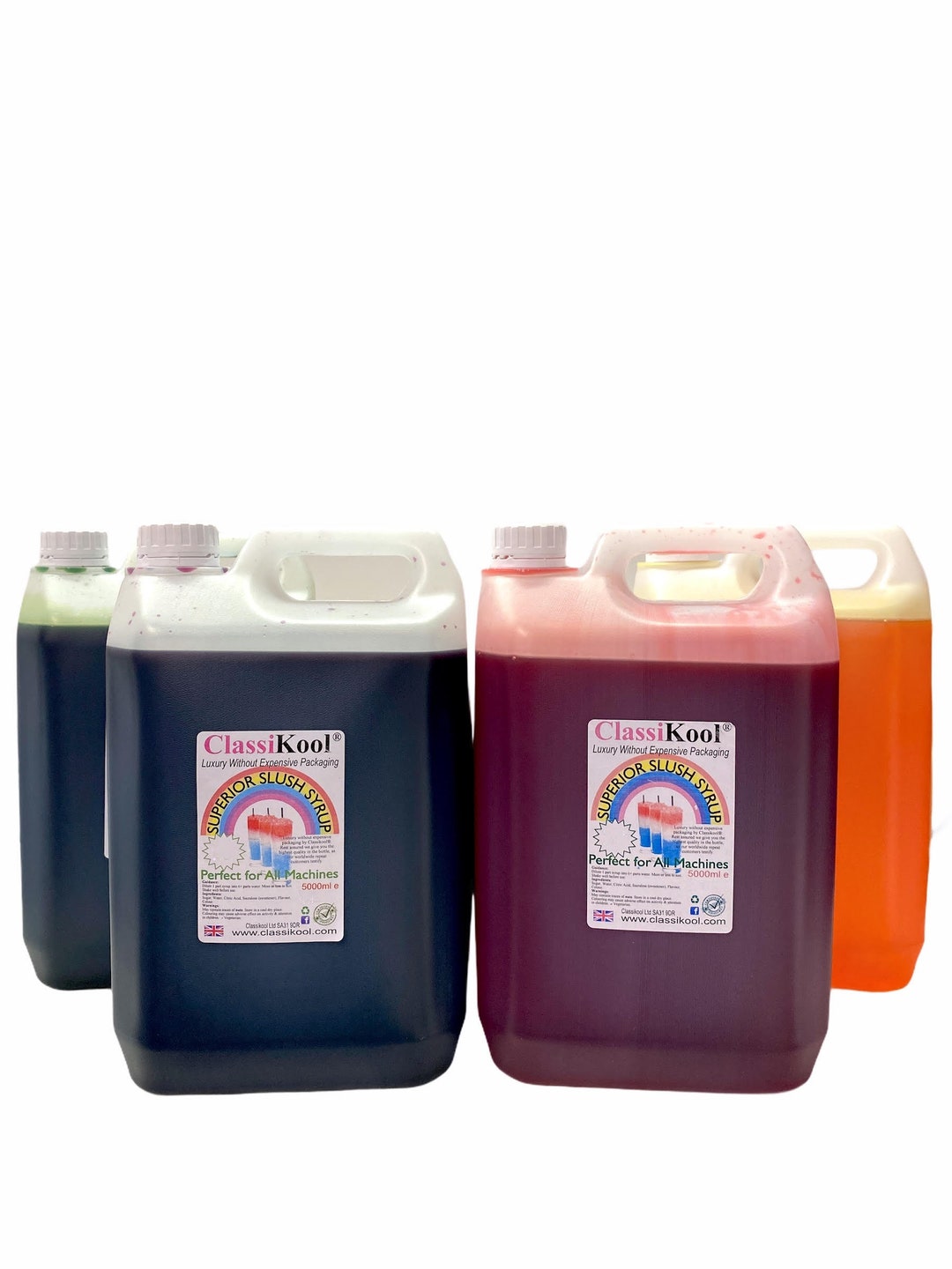 Classikool 4 X 5L Grocery Fruit Slush Syrup Set Concentrated - Etsy