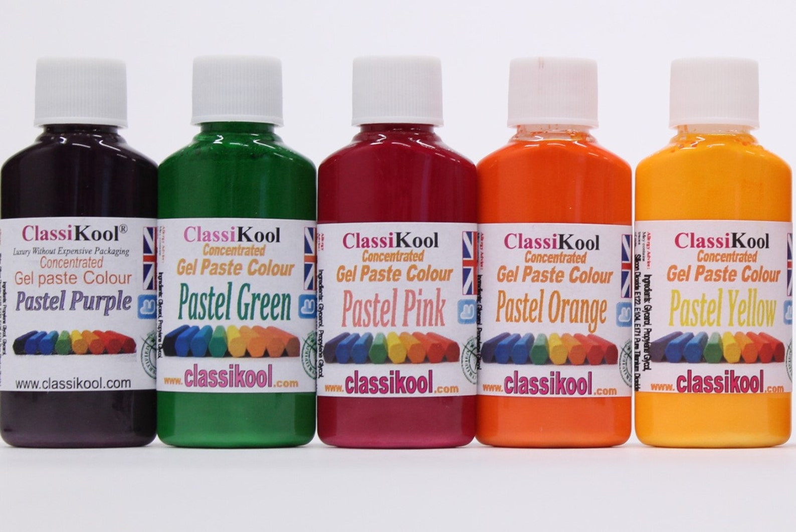 Classikool Food Colouring Sets of 4: Gel Droplet Neon & - Etsy
