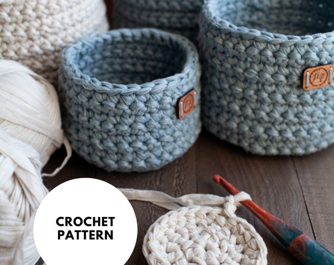 Crochet Pattern // Nesting Baskets // Instant Download - Etsy