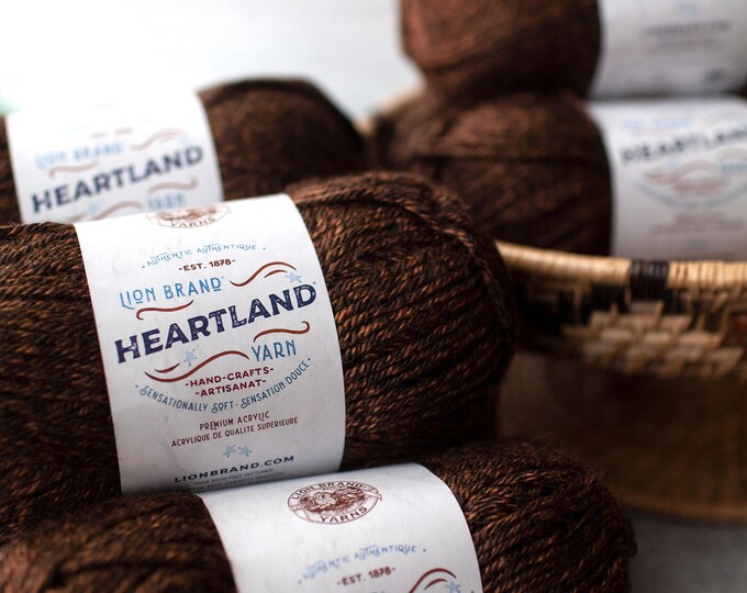 Lion Brand Heartland Yarn // Sequoia - Etsy