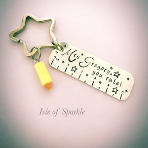 End of Year Personalised Teacher, Teaching Assistant Gift Hand Stamped ...