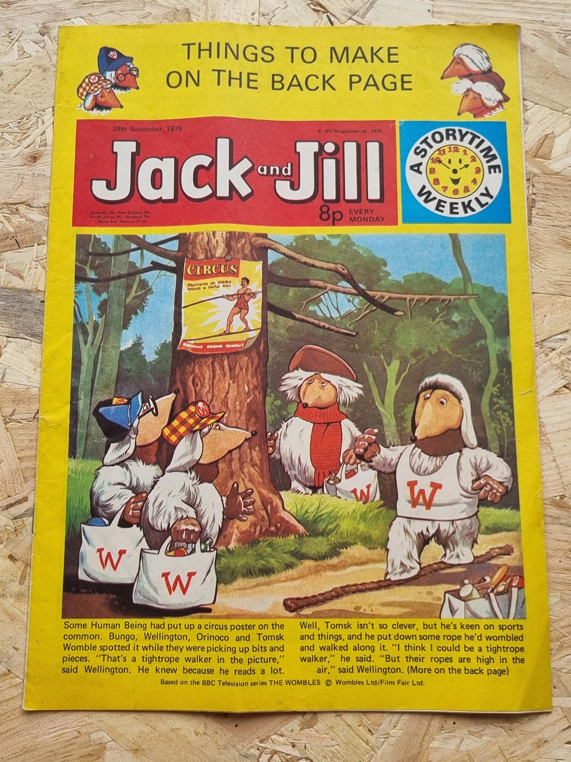 Jack and Jill and Teddy Bear Comics 1970s Storytime Weekly Collection ...
