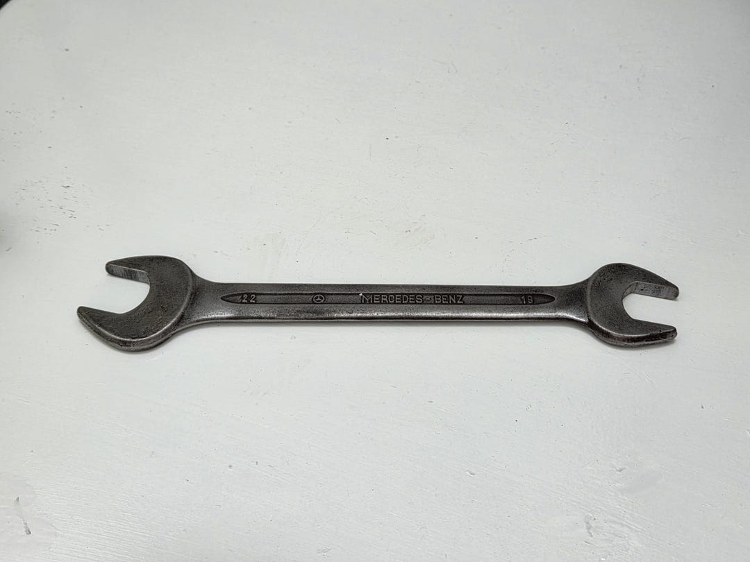 Vintage Mercedes Benz Open End Spanner Wrench / Sizes 19mm and 22mm ...