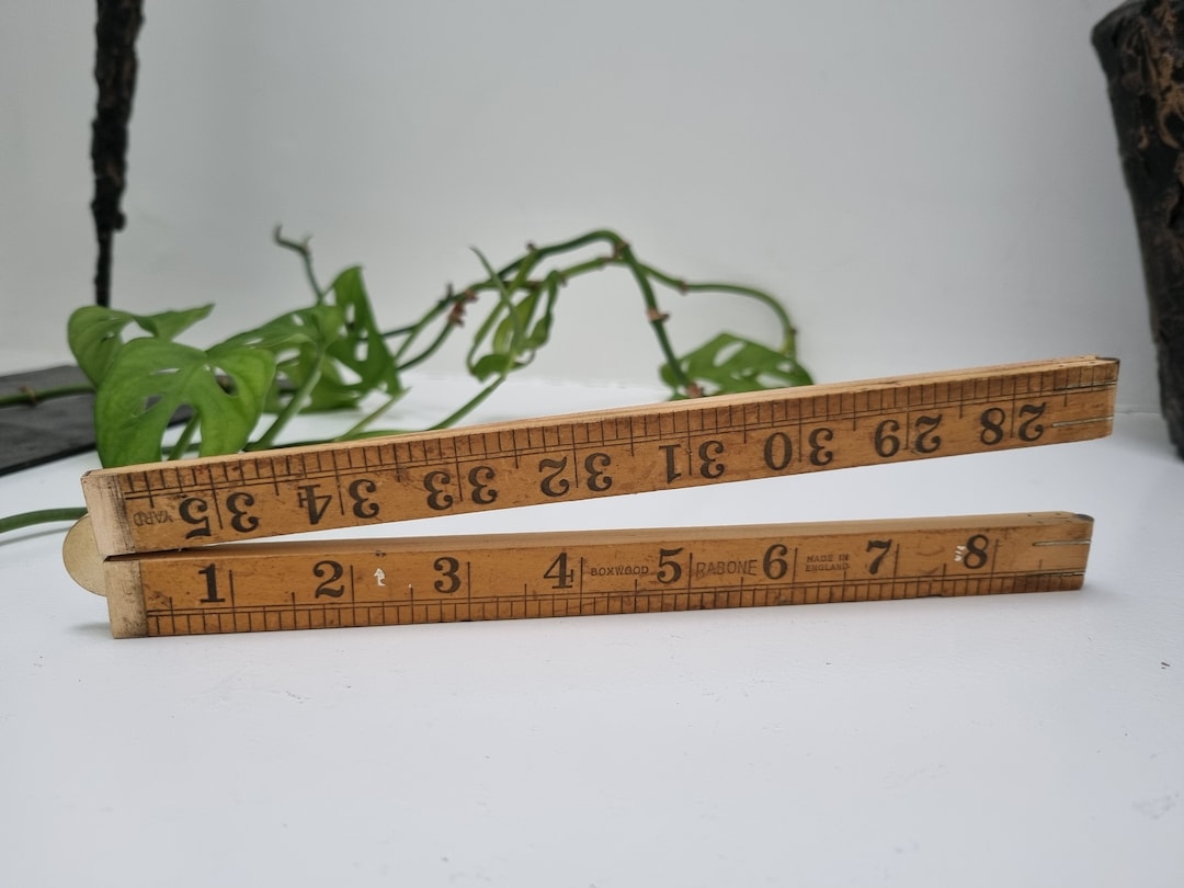 3ft Boxwood Rabone Folding Ruler / No 1167 / 36 Inch Vintage Wood and ...