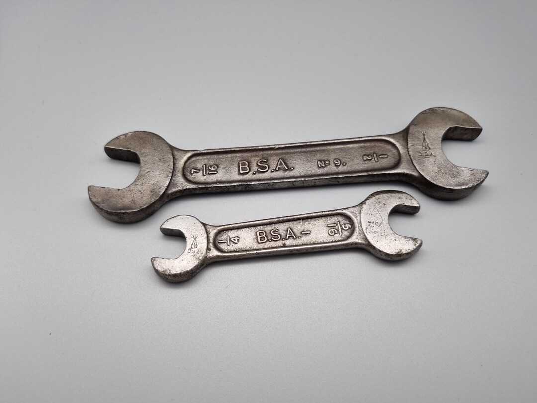 Vintage BSA Open Ended Spanners / 1/2 and 1/4 Inch / 3 Rifles / Vintage ...