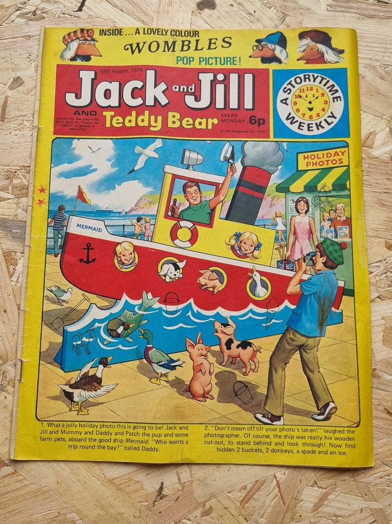 Jack and Jill and Teddy Bear Comics 1970s Storytime Weekly Collection ...