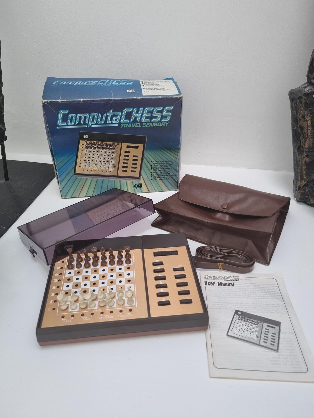 Vintage Computa Chess / 1980s Electronic Chess Set / Fully Working ...