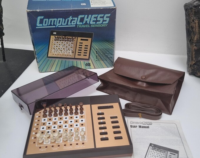 Vintage Computa Chess / 1980s Electronic Chess Set / Fully Working ...