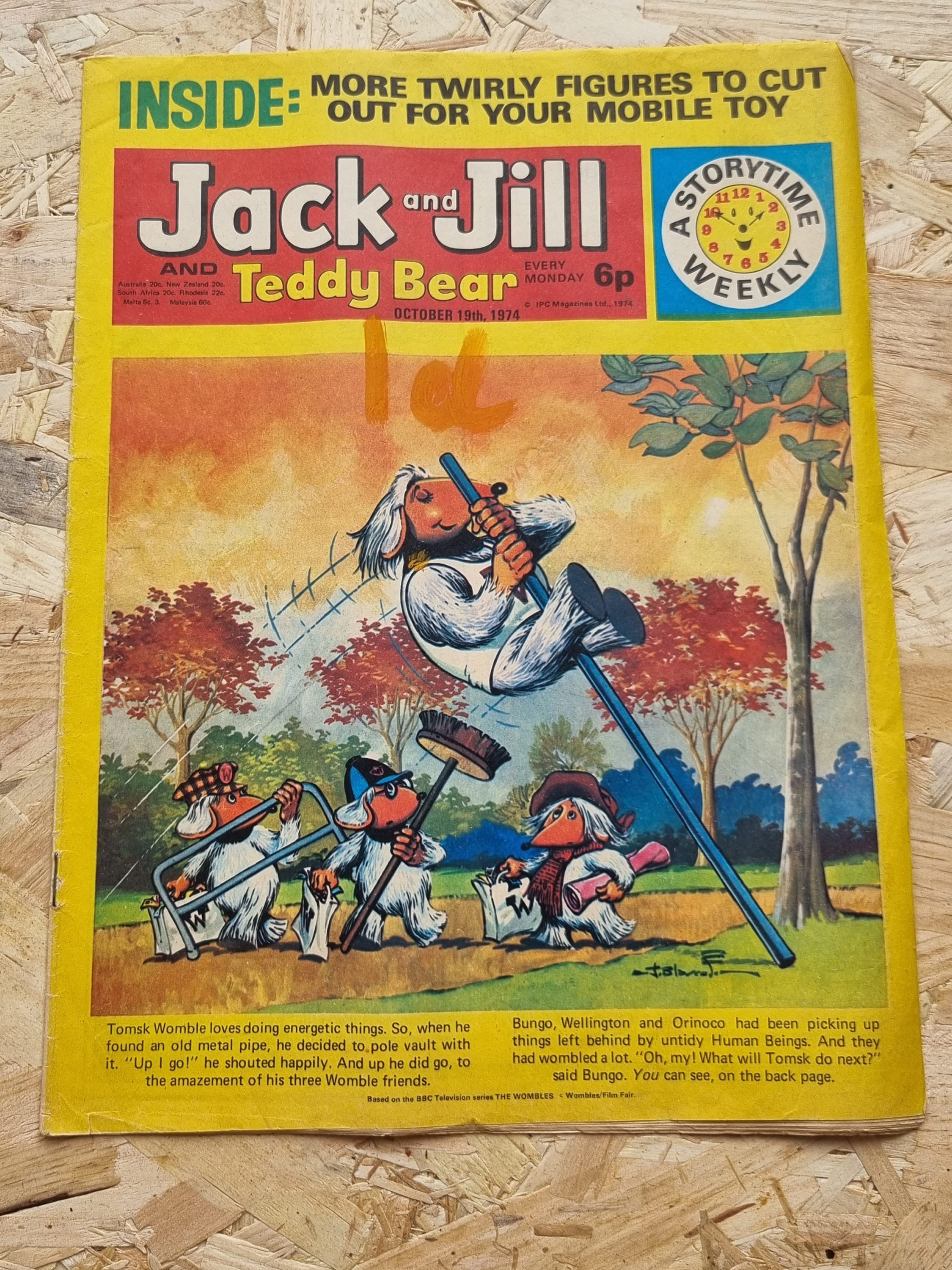 Jack and Jill and Teddy Bear Comics 1970s Storytime Weekly - Etsy