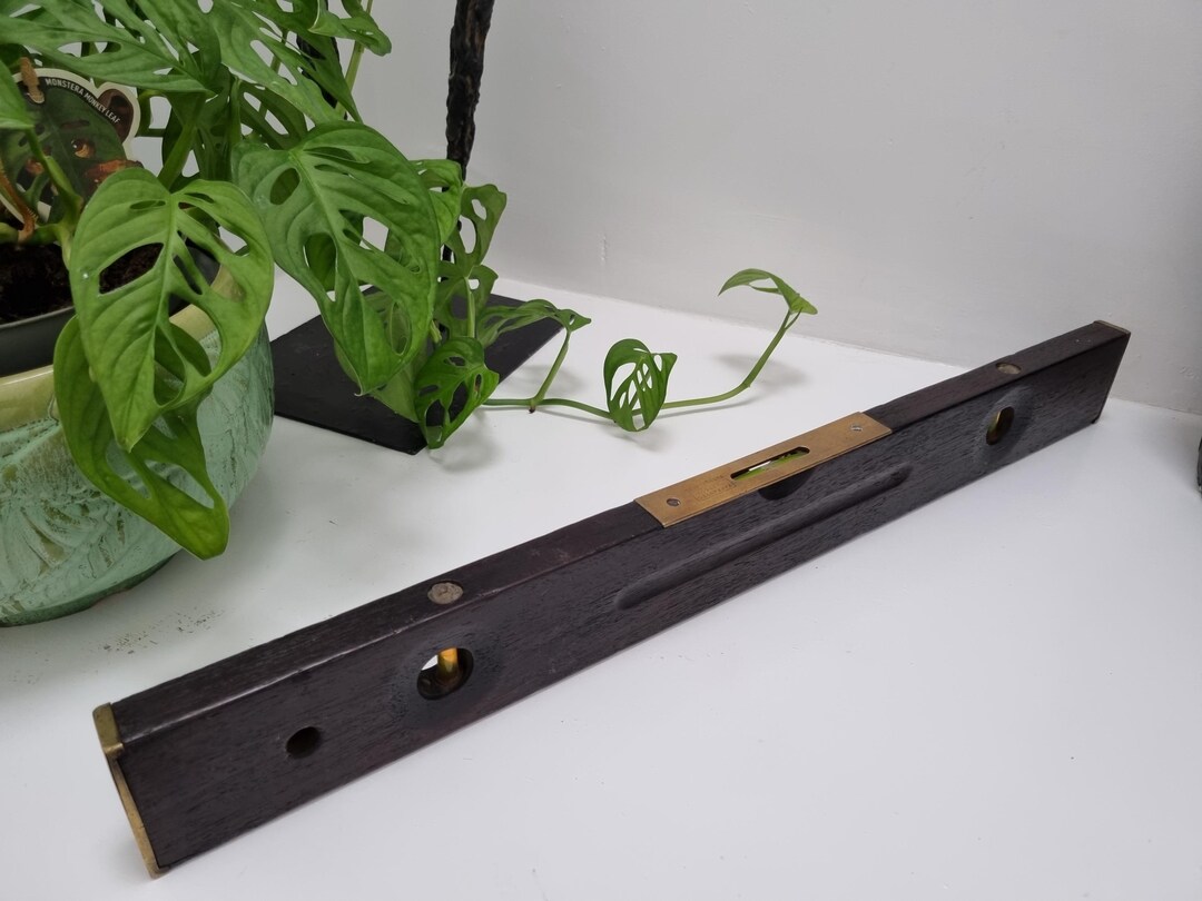 Superb 24" Spirit Level by William Marples in Mahogany and Brass - Etsy