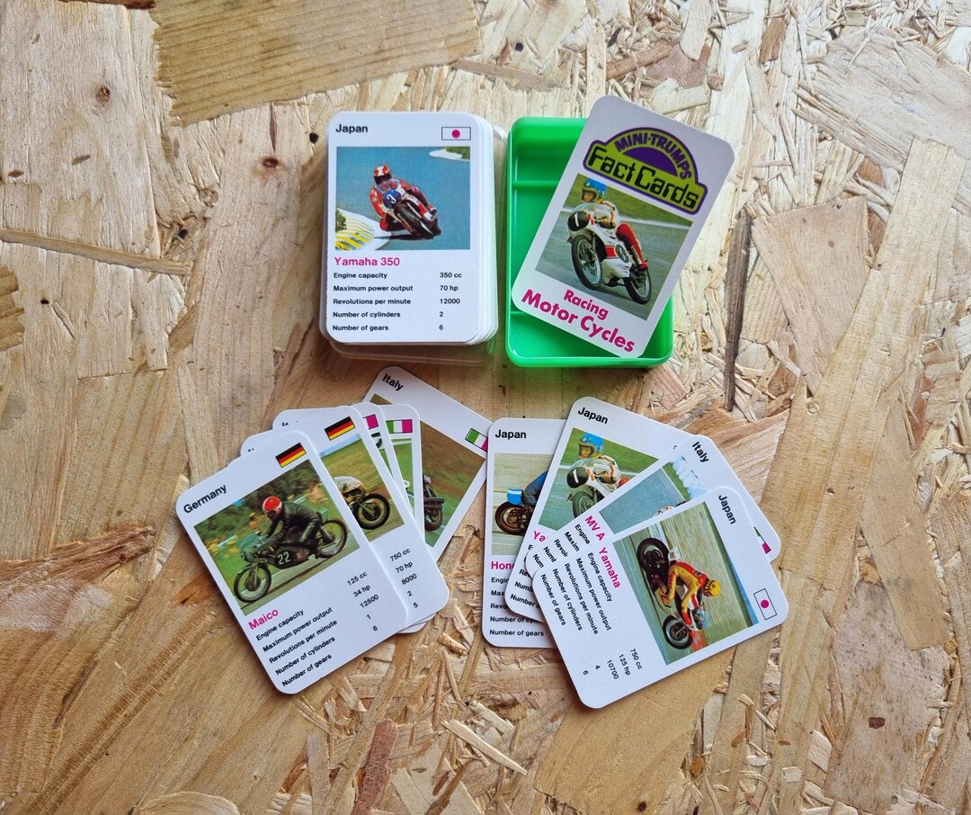 Vintage Mini Trumps Racing Motorcycles / Fact Cards Game - Etsy
