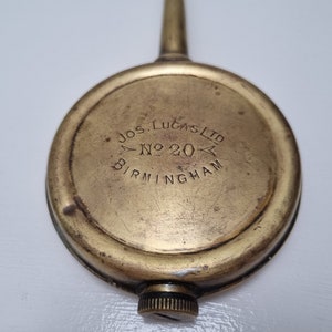 Joseph Lucas No 20 Brass Oiler / Oil Can Birmingham England Circa 1920s ...
