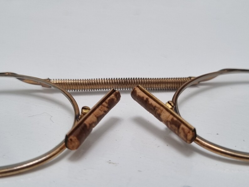 Lovely Antique Reading Glasses With Gold Colour Frame, Ear Wire, Chain ...