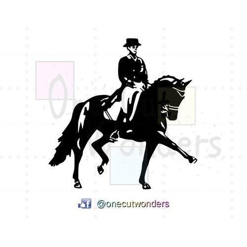Equestrian Show Jumping SVG Filehorse Svgdressage Svgjumper | Etsy