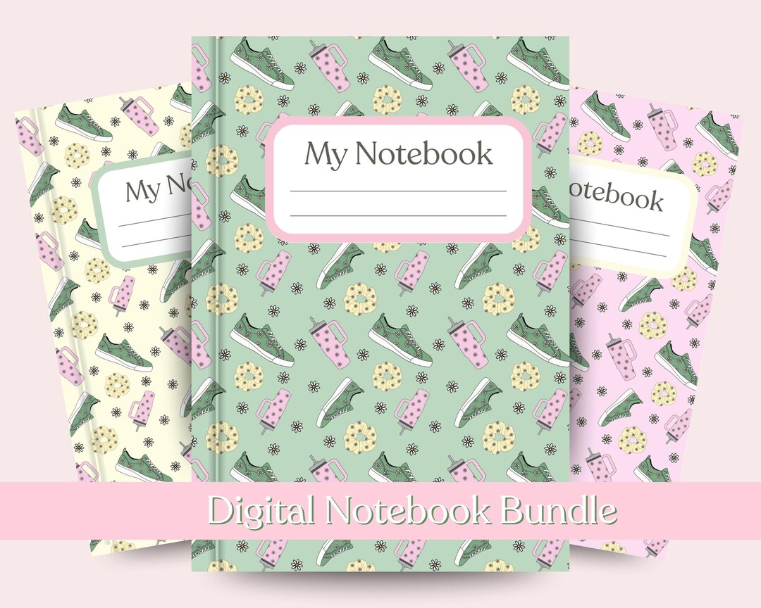 Digital Notebook Bundle. Goodnotes Notebook for Ipad. Hand Drawn ...