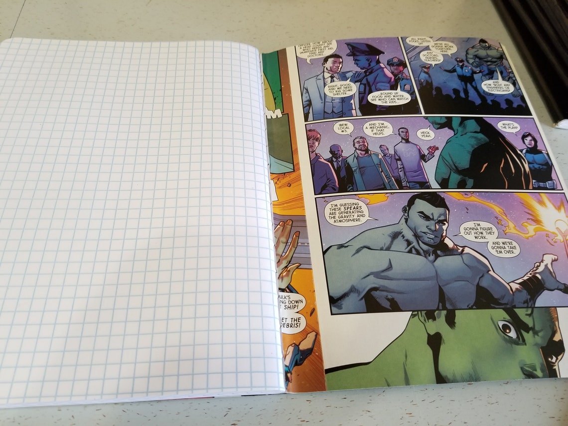 Hulk Grid Pad Notebook - Etsy