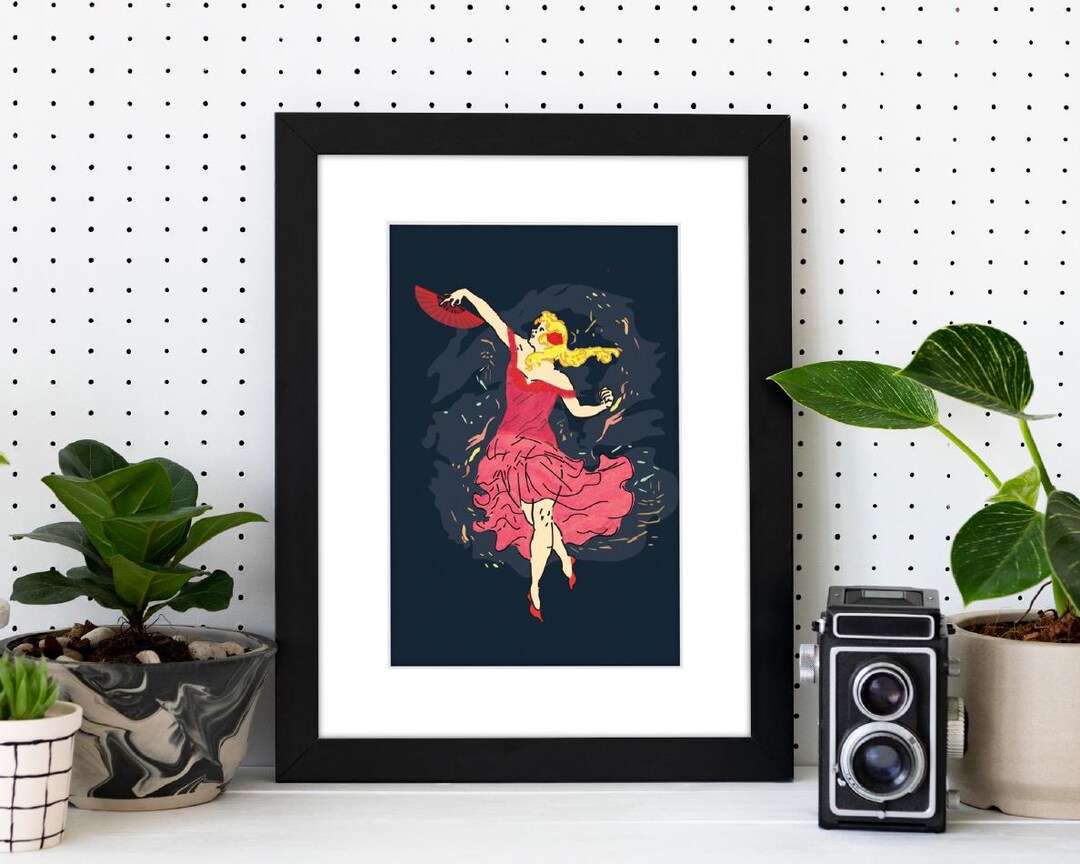 Flamenco Dancer – Spanish Dance Poster – Baile Flamenco Illustration ...