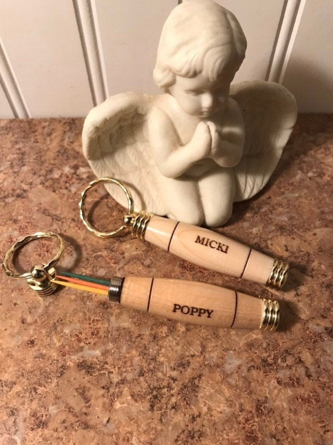 Engraved Toothpick Holder Keychain | Etsy