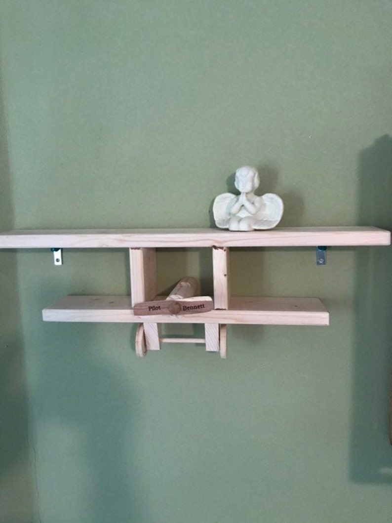 Vintage biplane shelf | Etsy