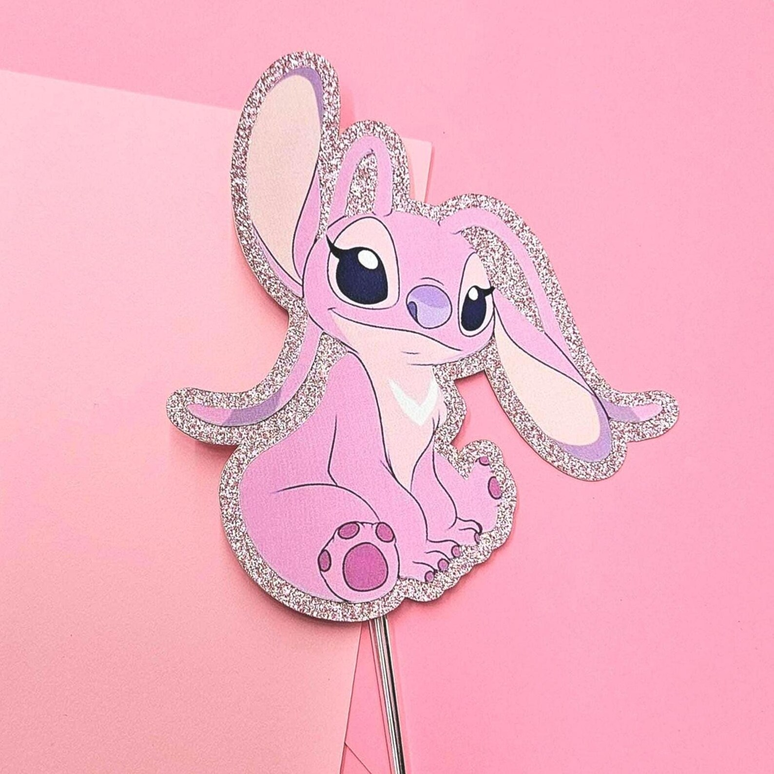 Stitch Glitter Cake Topper: Custom Birthday Party Decor - Etsy