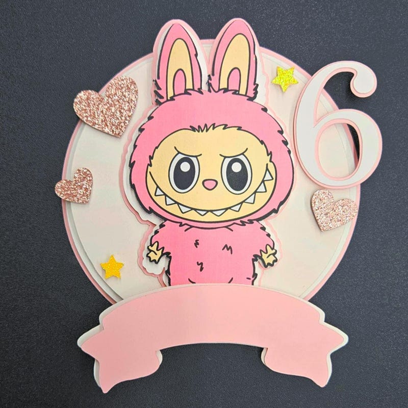 Labubu Cake Toppers - Etsy