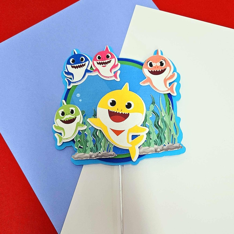 Baby Shark | Baby Shark Cake Topper | Baby Shark Party | Baby Shark ...