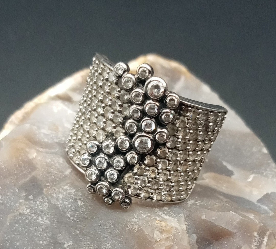 Vintage Sterling Silver Sonia Bitton Statement Ring - Etsy