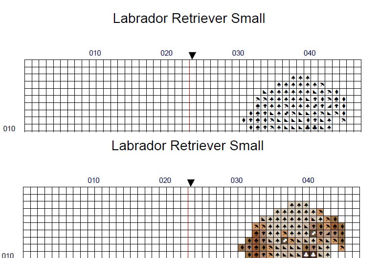 Cute Small Labrador Retriever Photo Realistic Cross Stitch Pattern ...