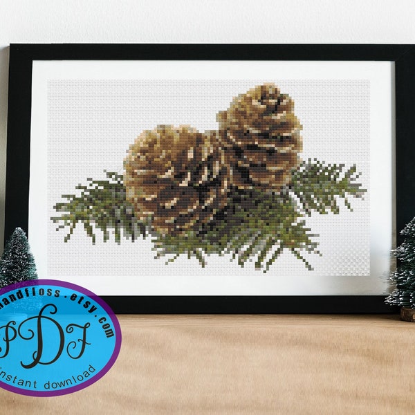 Pine Branch Xstitch - Etsy