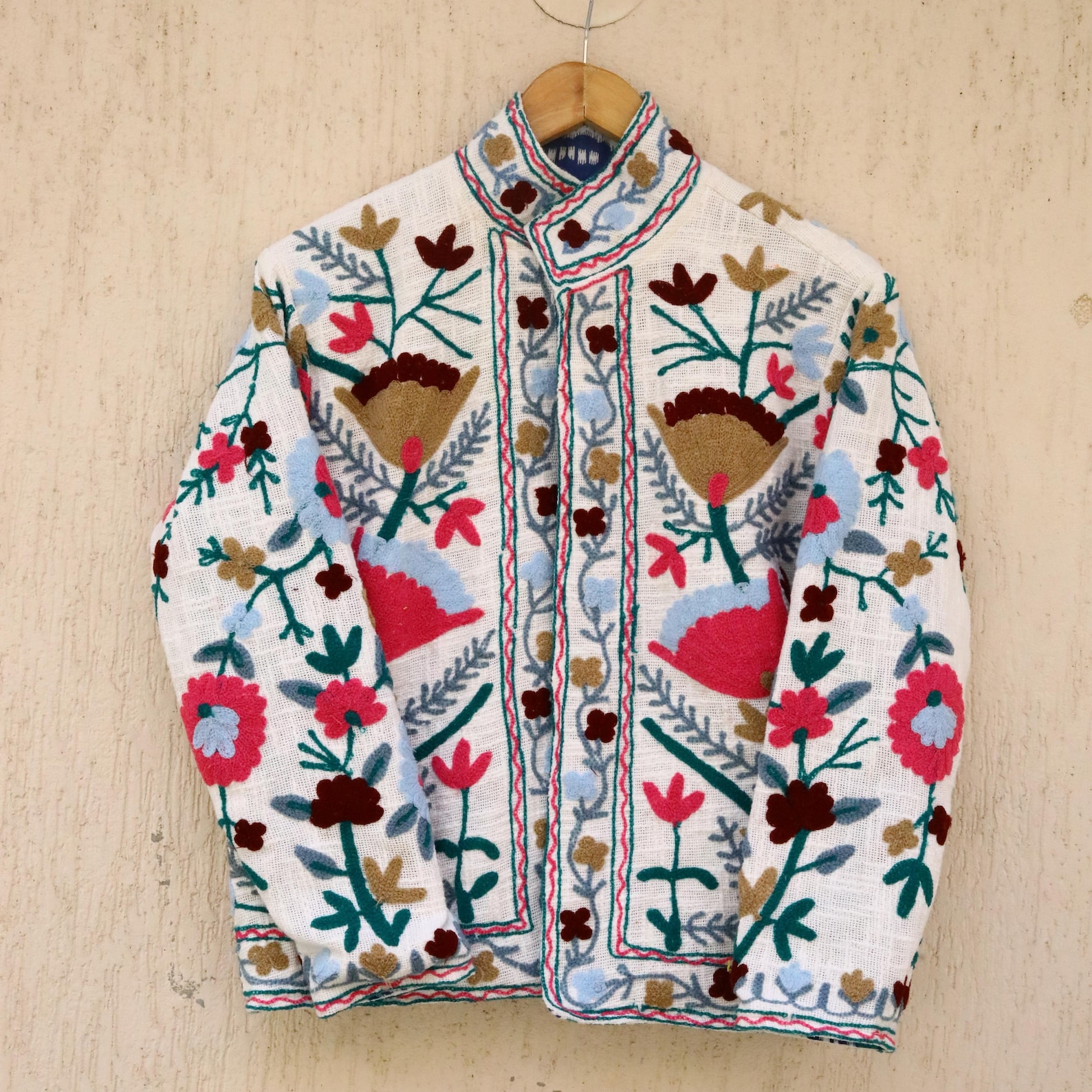 Vestes suzani courtes vintage brodées à la main, cadeau spécial de luxe ...