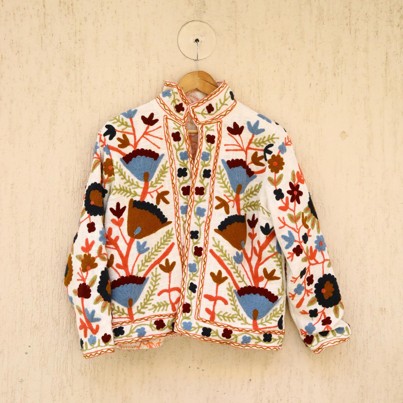 Vestes suzani courtes vintage brodées à la main, cadeau spécial de luxe ...