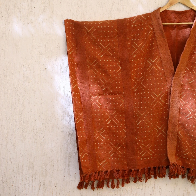 Rust African Print Mudcloth Shrug Beautiful Winters Shrug for Women's ...