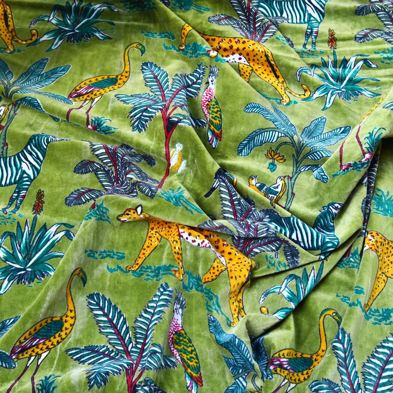 Jungle Print Fabric - Etsy